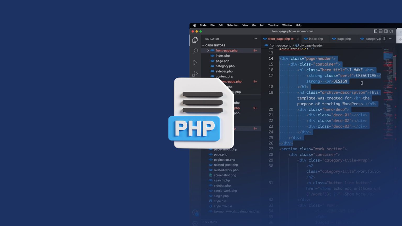 워드프레스 기능별 Php 파일 파악 워드프레스 강좌 디자인베이스