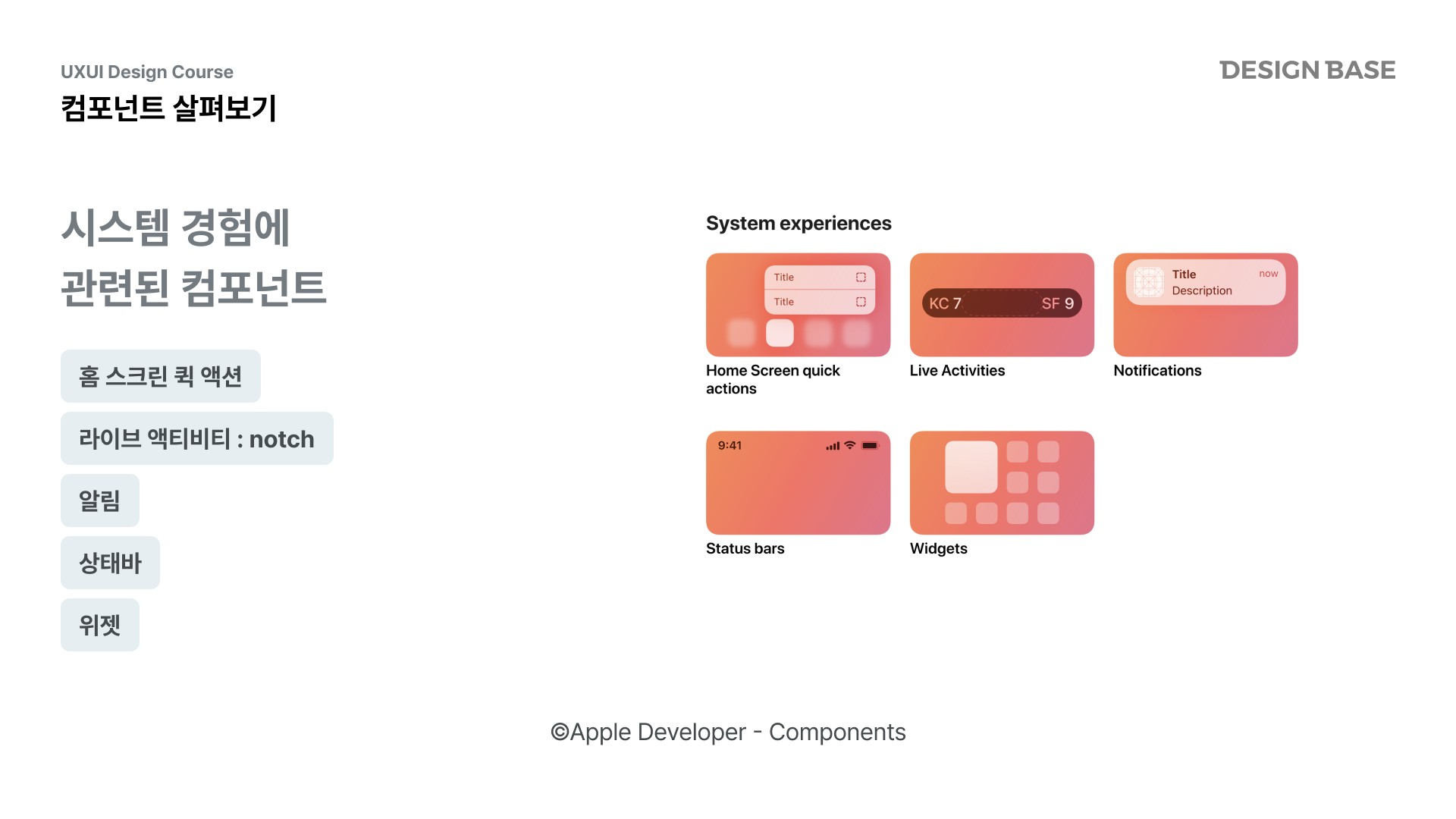 Ios 기능별 컴포넌트 파악하기 Uxui 디자인 강좌 4 6 디자인베이스